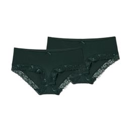 Tchibo - 2 Pantys - Damen - Gr. M - dunkelgr&uuml;n