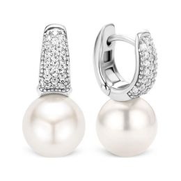Ti Sento Milano Ohrringe Damen Gr&ouml;&szlig;e One Size silber / perlwei&szlig;