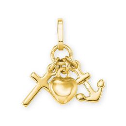 Amor Kettenanh&auml;nger 'Glaube, Liebe, Hoffnung, 2015249' Damen Gr&ouml;&szlig;e One Size gold