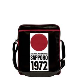 logoshirt Tasche 'Sapporo 1972' Olympische Winterspiele Herren Gr&ouml;&szlig;e One Size rot / schwarz / wei&szlig;