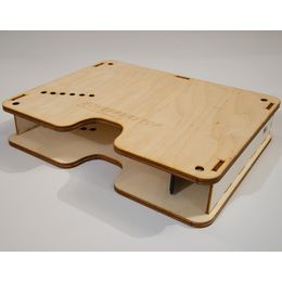 Schepperstop Birke DIY Tellerbox Kompakt Gr&ouml;&szlig;e Large 250 x 94 x 200 mm - Geschirrhalter