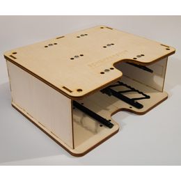 Schepperstop Birke DIY Becherbox Kompakt Gr&ouml;&szlig;e Large 250 x 125 x 200 mm - Geschirrhalter