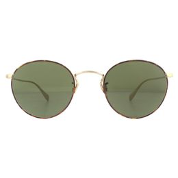 Oliver Peoples Sonnenbrille Coleridge OV1186S 530552 Gold Schildkr&ouml;te G-15 Gr&uuml;n