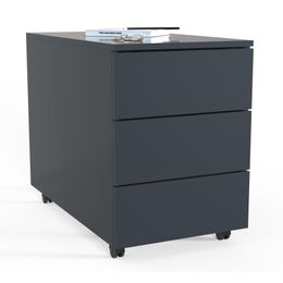 Vcm Rollcontainer Beistellcontainer mit Schubladen Ma&szlig;e ca. H. 55 x B. 39 x T. 70 cm B&uuml;rocontainer - Dalosa 3 Schubladen