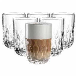 Leonardo Latte Macchiato Gl&auml;ser (2) Gocce 390 ml 6er Set