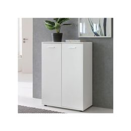 Wohnling Kommode SVENJA 2 T&uuml;ren Holz Wei&szlig;