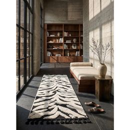 L&auml;ufer Hochflor Monochrom 80 x 300 cm - MARA KADIMA DESIGN