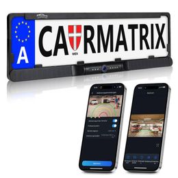 CARMATRIX Solar Auto WLAN R&uuml;ckfahrkamera KI Personenerkennung