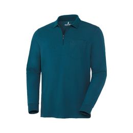 Jacques Britt Herren Polohemd langarm mit Zipp