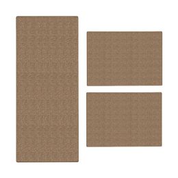 Karat Sisal-Bettumrandung Sylt 3-teilig Kork