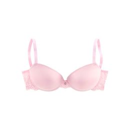Lascana Push-up-BH pink Gr. 85C. Mit Integriertem Kissen und mit B&uuml;gel
