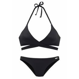 Bench. Set: Triangel-Bikini 'Lambada' schwarz Gr. 42 Cup C/D. Ohne B&uuml;gel