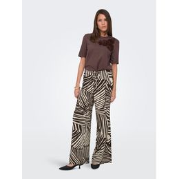 Jacqueline de Yong JDY Hose "Debbie" in Braun/ Beige - 13% | Gr&ouml;&szlig;e XL/L32 | Damenhosen