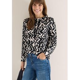 Cecil Pullover in Schwarz/ Creme - 42% | Gr&ouml;&szlig;e M | Damen-pullover-cardigans
