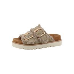 Mustang Shoes Pantoletten "Malina" in Sand - 44% | Gr&ouml;&szlig;e 41 | Damen-pantoletten