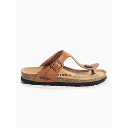 BAYTON Leder-Zehentrenner "Melia" in Hellbraun - 61% | Gr&ouml;&szlig;e 37 | Damen-sandalen