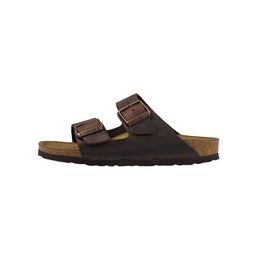Birkenstock Leder-Pantoletten "Arizona" in Braun - Weite S - 18% | Gr&ouml;&szlig;e 43 | Damen-pantoletten