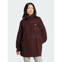 Adidas Rollkragenpullover "Originals Premium" in Braun - 58% | Gr&ouml;&szlig;e M | Damen-pullover-cardigans