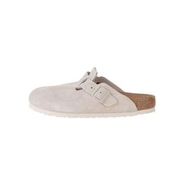 Birkenstock Leder-Clogs in Creme - 28% | Gr&ouml;&szlig;e 42 | Damen-pantoletten