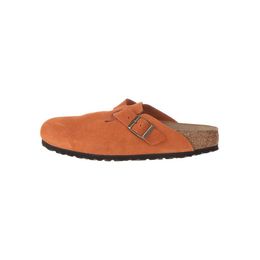 Birkenstock Leder-Clogs in Orange - 28% | Gr&ouml;&szlig;e 36 | Damen-pantoletten