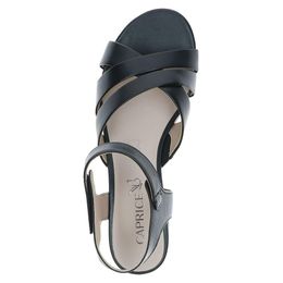 Caprice Leder-Sandaletten in Schwarz - 34% | Gr&ouml;&szlig;e 40 | Damen-sandalen