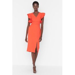 Trendyol Kleid in Orange - 76% | Gr&ouml;&szlig;e 38 | Damen-kleider