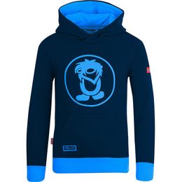 Trollkids Hoodie "Troll" in Dunkelblau/ Blau - 52% | Gr&ouml;&szlig;e 140 | Kinder-sweatshirts-jacken