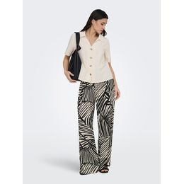 Jacqueline de Yong JDY Hose "Debbie" in Beige/ Schwarz - 27% | Gr&ouml;&szlig;e XS/L32 | Damenhosen