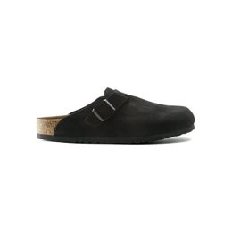 Birkenstock Leder-Clogs "Boston Leve" in Schwarz - 21% | Gr&ouml;&szlig;e 41 | Damen-pantoletten