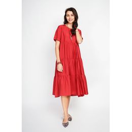 Le Jardin du Lin Kleid in Rot - 64% | Gr&ouml;&szlig;e 42 | Damen-kleider