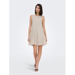 Jacqueline de Yong JDY Kleid "Troya Barbara Life" in Beige/ Schwarz - 16% | Gr&ouml;&szlig;e S | Damen-kleider