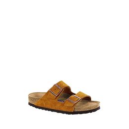 Birkenstock Leder-Pantoletten "Arizona" in Hellbraun - 38% | Gr&ouml;&szlig;e 36 | Damen-pantoletten