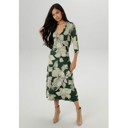 Aniston Kleid in Gr&uuml;n/ Hellgr&uuml;n - 50% | Gr&ouml;&szlig;e 38 | Damen-kleider