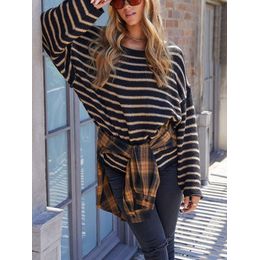 LA Angels Pullover in Schwarz/ Camel - 71% | Gr&ouml;&szlig;e M | Damen-pullover-cardigans
