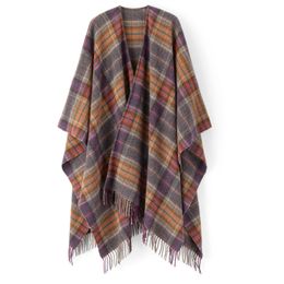 STEINBECK Poncho Lammwolle kariert