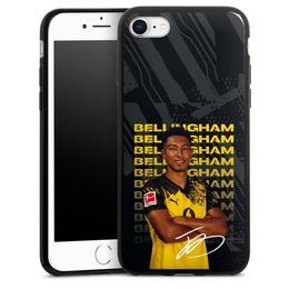 DeinDesign iPhone SE (2020) Handy Slim Case extra d&uuml;nn Silikon Handyh&uuml;lle schwarz H&uuml;lle Borussia Dortmund Jobe Bellingham Bvb Silikon Slim Case