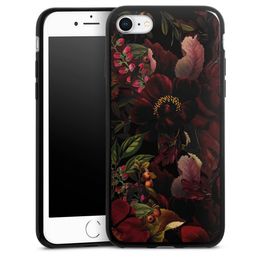 DeinDesign iPhone SE (2022) Handy Slim Case extra d&uuml;nn Silikon Handyh&uuml;lle schwarz H&uuml;lle Meadow Flowers Utart Silikon Slim Case