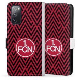 DeinDesign Galaxy S20 FE Handy Klapph&uuml;lle Handyh&uuml;lle aus Kunst Leder wei&szlig; Flip Case 1. Fc N&uuml;rnberg Bundesliga 1. Fcn Sideflip mit Lasche