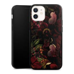 DeinDesign iPhone 12 mini Handy Slim Case extra d&uuml;nn Silikon Handyh&uuml;lle schwarz H&uuml;lle Flowers Meadow Utart Silikon Slim Case