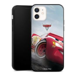 DeinDesign iPhone 12 Handy Slim Case extra d&uuml;nn Silikon Handyh&uuml;lle schwarz H&uuml;lle Cars Official Licensed Product Lightning Mcqueen 95 Silikon Slim Case