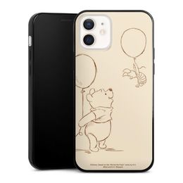 DeinDesign iPhone 12 Handy Slim Case extra d&uuml;nn Silikon Handyh&uuml;lle schwarz H&uuml;lle Winnie The Pooh Official Licensed Product Disney Silikon Slim Case