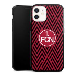 DeinDesign iPhone 12 mini Handy Slim Case extra d&uuml;nn Silikon Handyh&uuml;lle schwarz H&uuml;lle 1. Fc N&uuml;rnberg Bundesliga 1. Fcn Silikon Slim Case