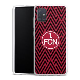 DeinDesign Galaxy A51 Handy Silikon H&uuml;lle Case wei&szlig; Handyh&uuml;lle 1. Fcn Bundesliga 1. Fc N&uuml;rnberg Silikon Case