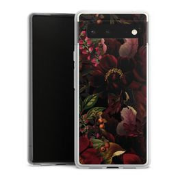 DeinDesign Google Pixel 6 Handy Silikon H&uuml;lle Case transparent Handyh&uuml;lle Flowers Meadow Utart Silikon Case
