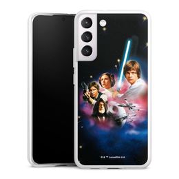 DeinDesign Galaxy S22+ Handy Silikon H&uuml;lle Case transparent Handyh&uuml;lle Star Wars Lightsaber Merchandise Silikon Case