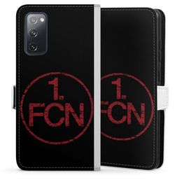 DeinDesign Galaxy S20 FE Handy Klapph&uuml;lle Handyh&uuml;lle aus Kunst Leder wei&szlig; Flip Case Merchandise Sideflip mit Lasche