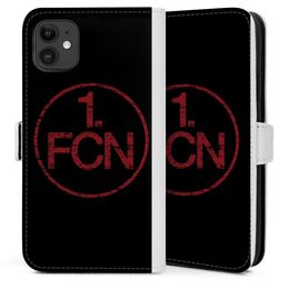 DeinDesign iPhone 11 Handy Klapph&uuml;lle Handyh&uuml;lle aus Kunst Leder wei&szlig; Flip Case Merchandise Sideflip mit Lasche