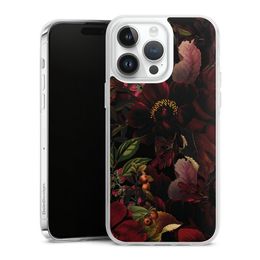 DeinDesign iPhone 14 Pro Max Handy Silikon H&uuml;lle Case transparent Handyh&uuml;lle Flowers Meadow Utart Silikon Case