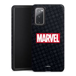 DeinDesign Galaxy S20 FE 5G Handy Panzer Handyh&uuml;lle robuste Outdoor H&uuml;lle Schutzh&uuml;lle gl&auml;nzend Logo Marvel Comic Tough Case