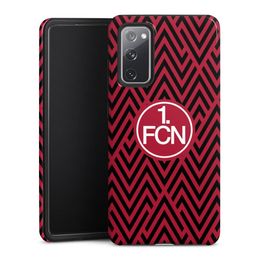 DeinDesign Galaxy S20 FE 5G Handy Panzer Handyh&uuml;lle robuste Outdoor H&uuml;lle Schutzh&uuml;lle gl&auml;nzend 1. Fc N&uuml;rnberg Bundesliga 1. Fcn Tough Case